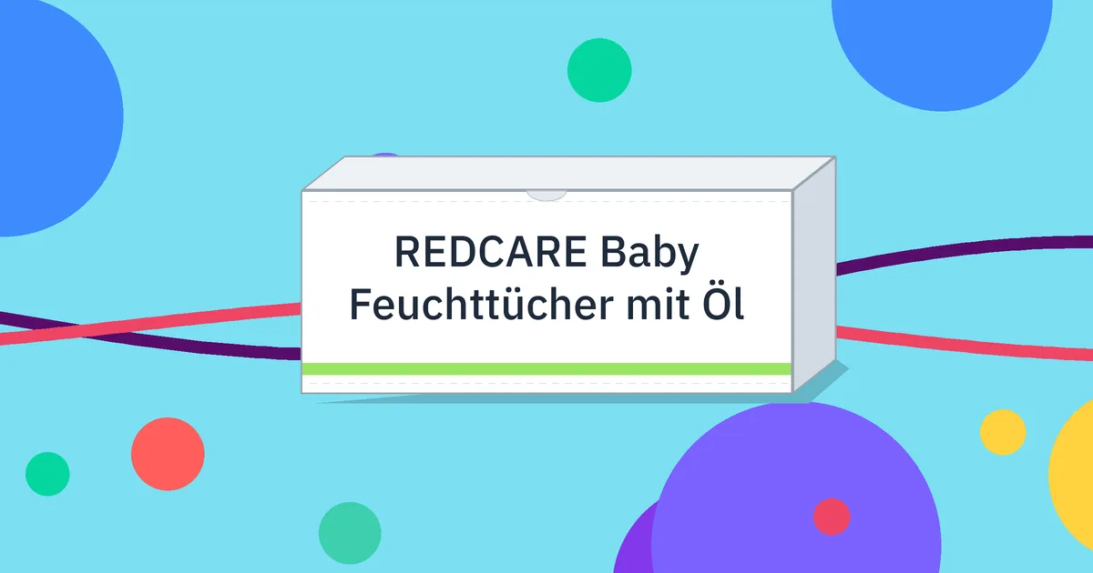 Symbolbild: Packung mit der Aufschrift REDCARE Baby Feuchttücher mit Öl (PZN 19854696) – Verfügbarkeit und Bezug in Apotheken in Frankfurt am Main