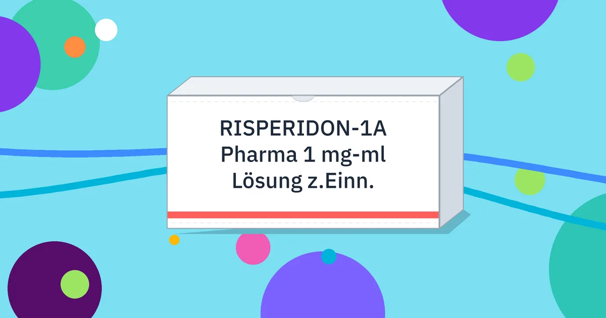 Symbolbild: Packung mit der Aufschrift RISPERIDON-1A Pharma 1 mg-ml Lösung z.Einn. (PZN 06063295) – Verfügbarkeit und Bezug in Apotheken in Frankfurt am Main