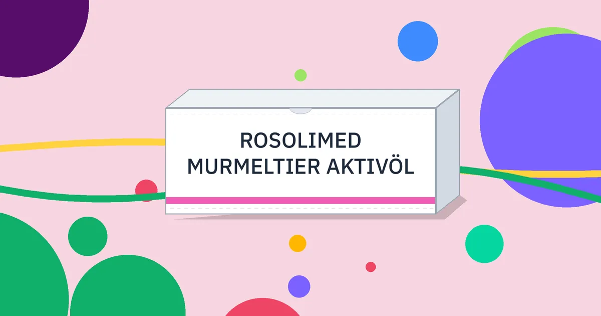 Symbolbild: Packung mit der Aufschrift ROSOLIMED MURMELTIER AKTIVÖL (PZN 16323455) – Verfügbarkeit und Bezug in Apotheken in Frankfurt am Main