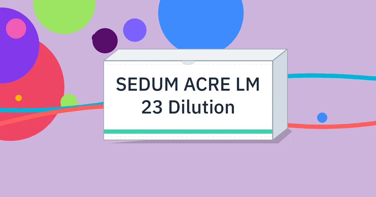 Symbolbild: Packung mit der Aufschrift SEDUM ACRE LM 23 Dilution (PZN 13692270) – Verfügbarkeit und Bezug in Apotheken in Frankfurt am Main