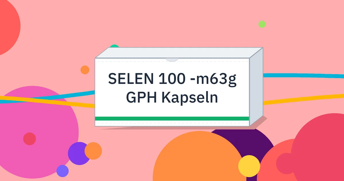 Symbolbild: Packung mit der Aufschrift SELEN 100 -m63g GPH Kapseln (PZN 06923510) – Verfügbarkeit und Bezug in Apotheken in Frankfurt am Main