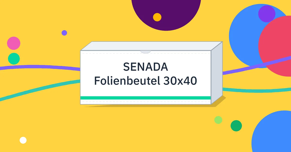 Symbolbild: Packung mit der Aufschrift SENADA Folienbeutel 30x40 (PZN 00946088) – Verfügbarkeit und Bezug in Apotheken in Frankfurt am Main
