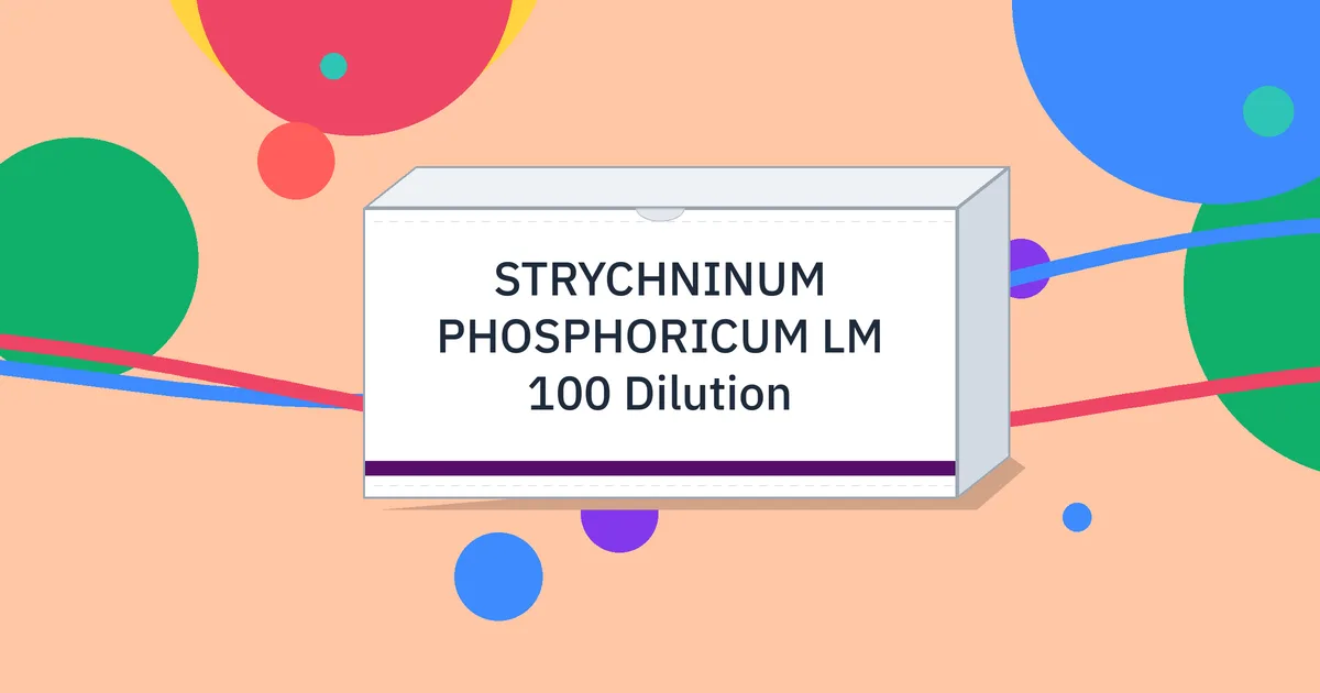 Symbolbild: Packung mit der Aufschrift STRYCHNINUM PHOSPHORICUM LM 100 Dilution (PZN 13207487) – Verfügbarkeit und Bezug in Apotheken in Frankfurt am Main
