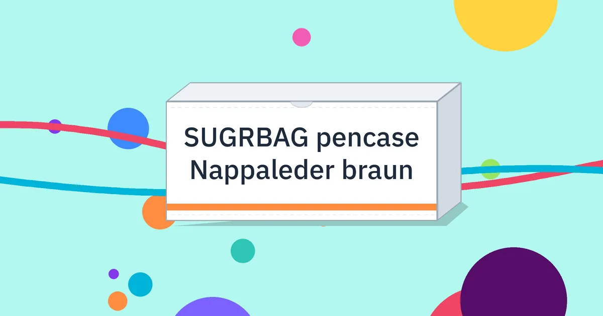 Symbolbild: Packung mit der Aufschrift SUGRBAG pencase Nappaleder braun (PZN 12450607) – Verfügbarkeit und Bezug in Apotheken in Frankfurt am Main