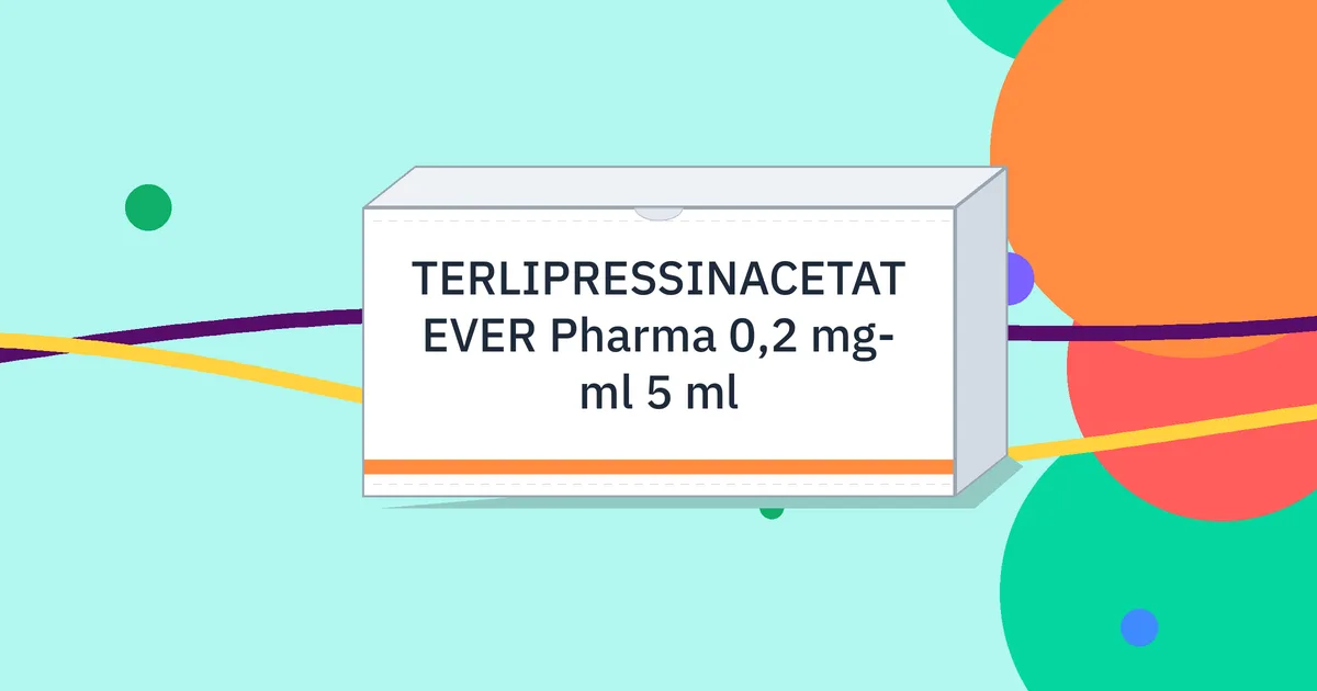 Symbolbild: Packung mit der Aufschrift TERLIPRESSINACETAT EVER Pharma 0,2 mg-ml 5 ml (PZN 12741440) – Verfügbarkeit und Bezug in Apotheken in Frankfurt am Main