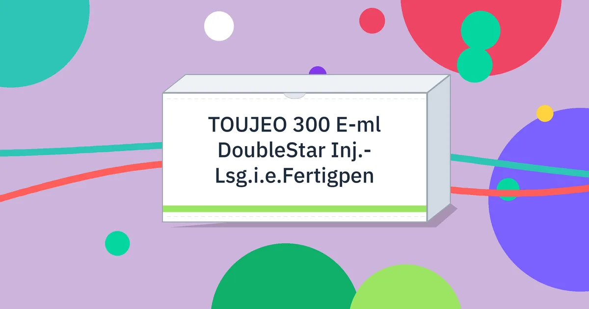 Symbolbild: Packung mit der Aufschrift TOUJEO 300 E-ml DoubleStar Inj.-Lsg.i.e.Fertigpen (PZN 16313161) – Verfügbarkeit und Bezug in Apotheken in Frankfurt am Main