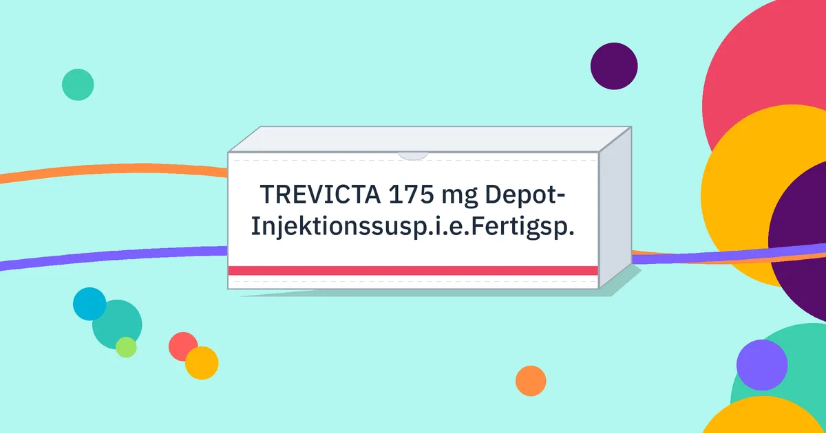 Symbolbild: Packung mit der Aufschrift TREVICTA 175 mg Depot-Injektionssusp.i.e.Fertigsp. (PZN 15619917) – Verfügbarkeit und Bezug in Apotheken in Frankfurt am Main