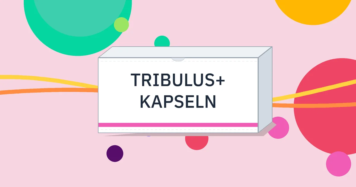 Symbolbild: Packung mit der Aufschrift TRIBULUS+ KAPSELN (PZN 20700834) – Verfügbarkeit und Bezug in Apotheken in Frankfurt am Main