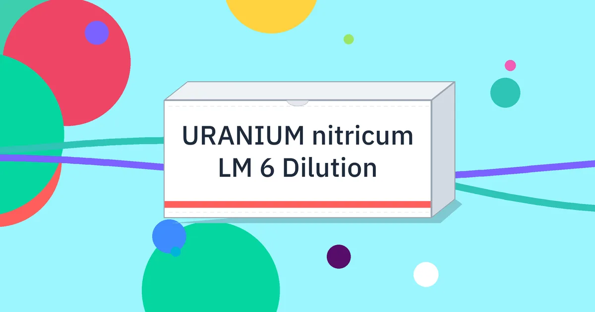 Symbolbild: Packung mit der Aufschrift URANIUM nitricum LM 6 Dilution (PZN 13256184) – Verfügbarkeit und Bezug in Apotheken in Frankfurt am Main
