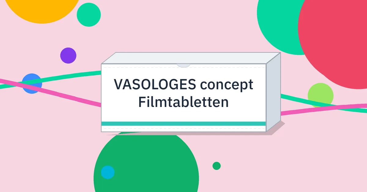 Symbolbild: Packung mit der Aufschrift VASOLOGES concept Filmtabletten (PZN 18677482) – Verfügbarkeit und Bezug in Apotheken in Frankfurt am Main