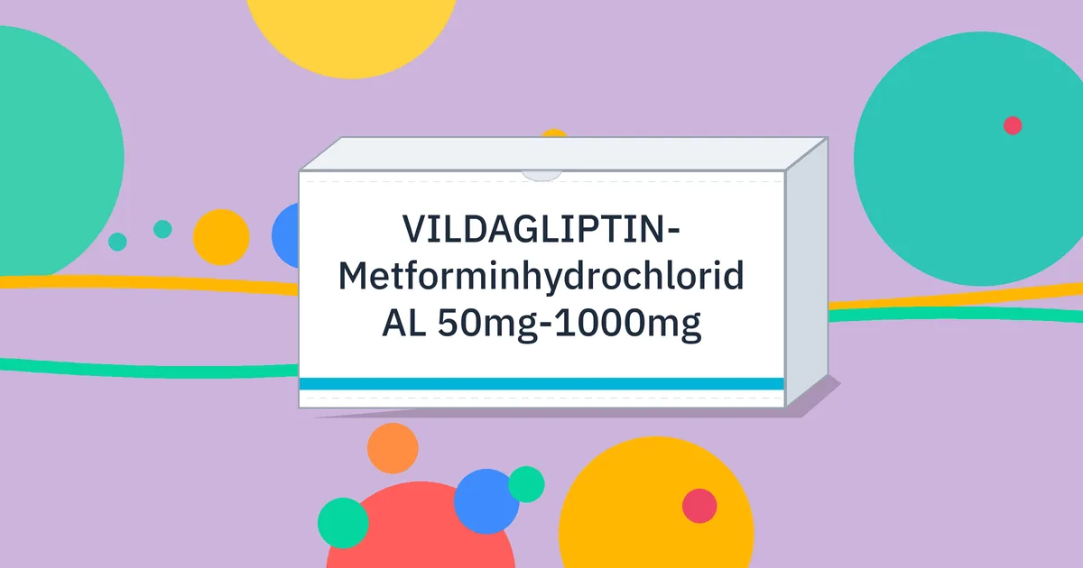 Symbolbild: Packung mit der Aufschrift VILDAGLIPTIN-Metforminhydrochlorid AL 50mg-1000mg (PZN 18106265) – Verfügbarkeit und Bezug in Apotheken in Frankfurt am Main