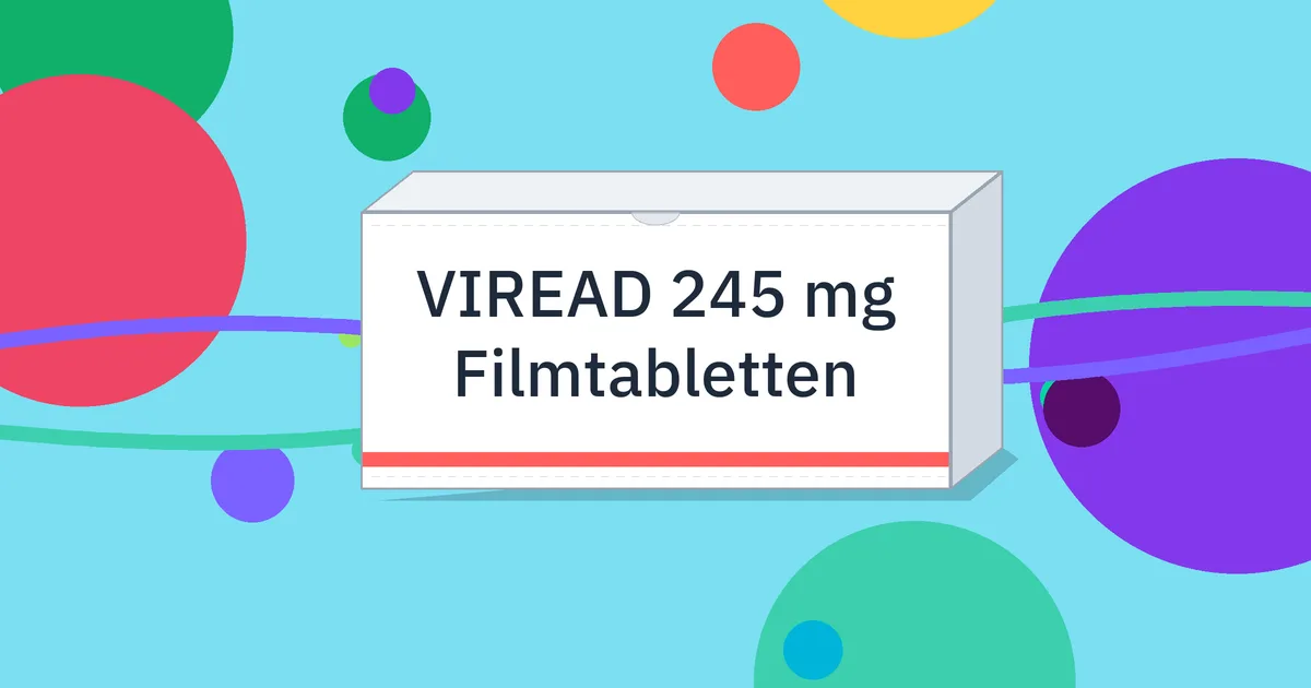 Symbolbild: Packung mit der Aufschrift VIREAD 245 mg Filmtabletten (PZN 05046834) – Verfügbarkeit und Bezug in Apotheken in Frankfurt am Main