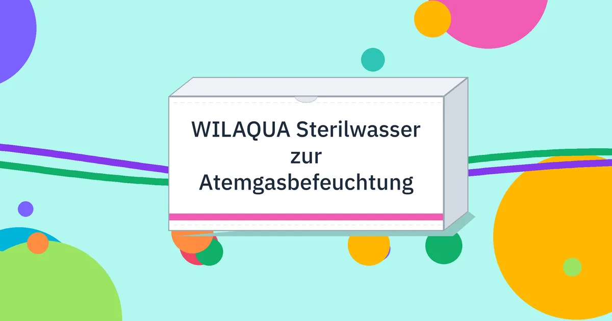Symbolbild: Packung mit der Aufschrift WILAQUA Sterilwasser zur Atemgasbefeuchtung (PZN 11340271) – Verfügbarkeit und Bezug in Apotheken in Frankfurt am Main