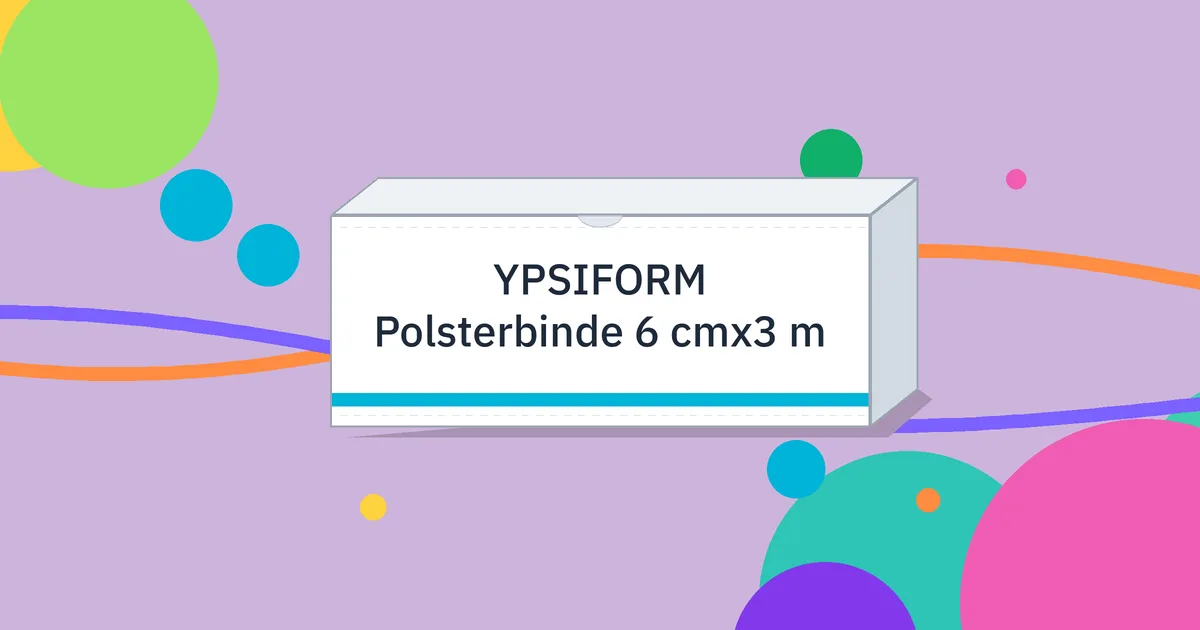 Symbolbild: Packung mit der Aufschrift YPSIFORM Polsterbinde 6 cmx3 m (PZN 20101648) – Verfügbarkeit und Bezug in Apotheken in Frankfurt am Main