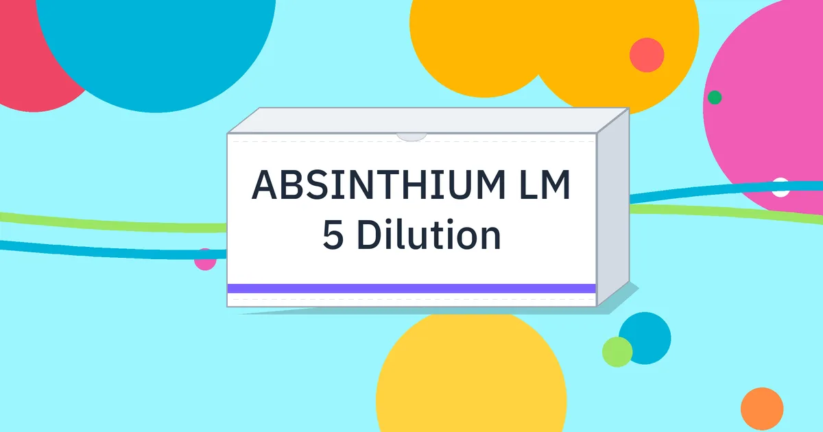 Symbolbild: Packung mit der Aufschrift ABSINTHIUM LM 5 Dilution (PZN 13261216) – Verfügbarkeit und Bezug in Apotheken in Frankfurt am Main