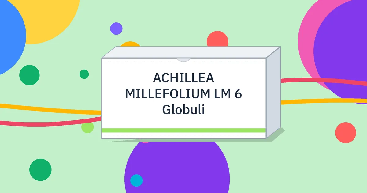 Symbolbild: Packung mit der Aufschrift ACHILLEA MILLEFOLIUM LM 6 Globuli (PZN 20785434) – Verfügbarkeit und Bezug in Apotheken in Frankfurt am Main