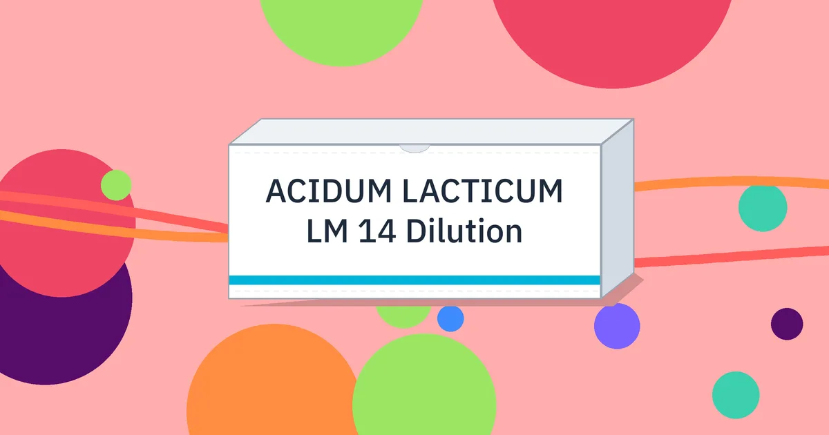 Symbolbild: Packung mit der Aufschrift ACIDUM LACTICUM LM 14 Dilution (PZN 13279274) – Verfügbarkeit und Bezug in Apotheken in Frankfurt am Main