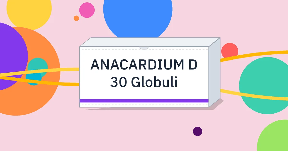 Symbolbild: Packung mit der Aufschrift ANACARDIUM D 30 Globuli (PZN 04203349) – Verfügbarkeit und Bezug in Apotheken in Frankfurt am Main