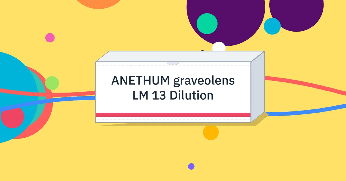 Symbolbild: Packung mit der Aufschrift ANETHUM graveolens LM 13 Dilution (PZN 16008110) – Verfügbarkeit und Bezug in Apotheken in Frankfurt am Main