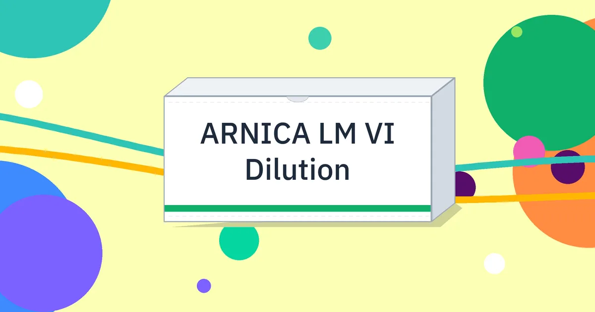 Symbolbild: Packung mit der Aufschrift ARNICA LM VI Dilution (PZN 02667754) – Verfügbarkeit und Bezug in Apotheken in Frankfurt am Main