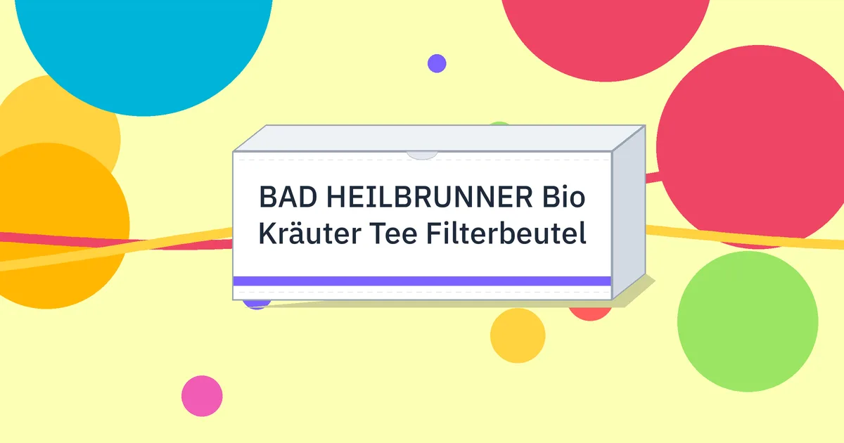 Symbolbild: Packung mit der Aufschrift BAD HEILBRUNNER Bio Kräuter Tee Filterbeutel (PZN 18825132) – Verfügbarkeit und Bezug in Apotheken in Frankfurt am Main