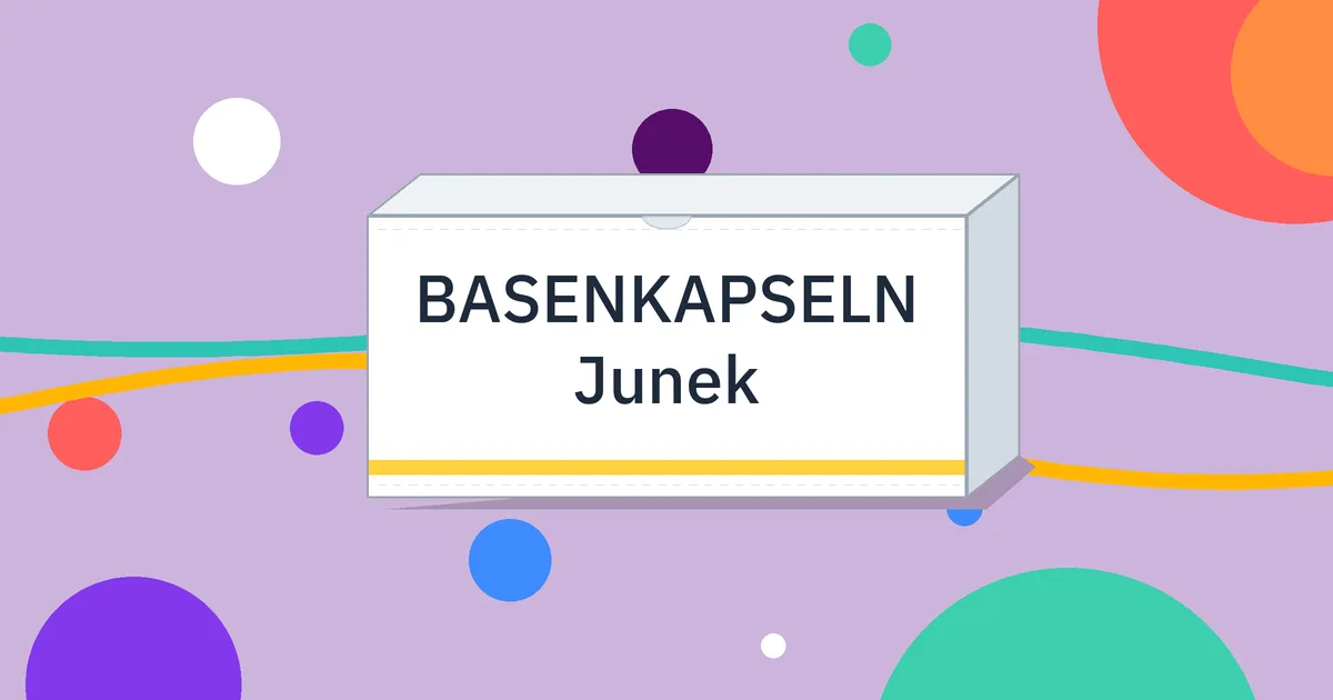 Symbolbild: Packung mit der Aufschrift BASENKAPSELN Junek (PZN 10051381) – Verfügbarkeit und Bezug in Apotheken in Frankfurt am Main