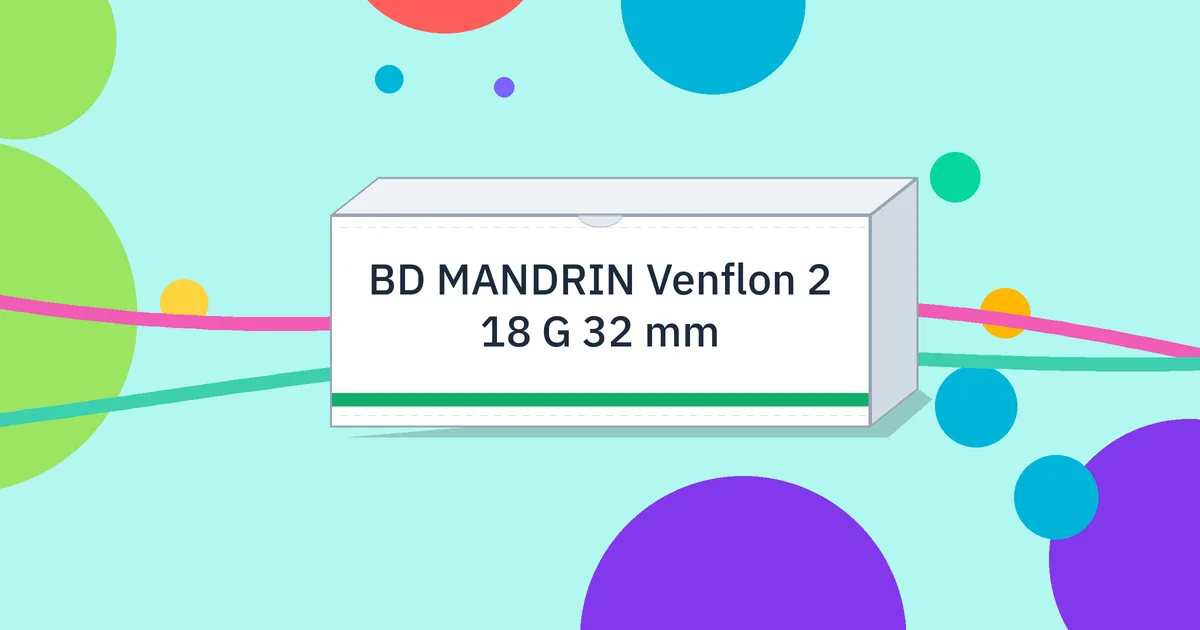Symbolbild: Packung mit der Aufschrift BD MANDRIN Venflon 2 18 G 32 mm (PZN 00620748) – Verfügbarkeit und Bezug in Apotheken in Frankfurt am Main