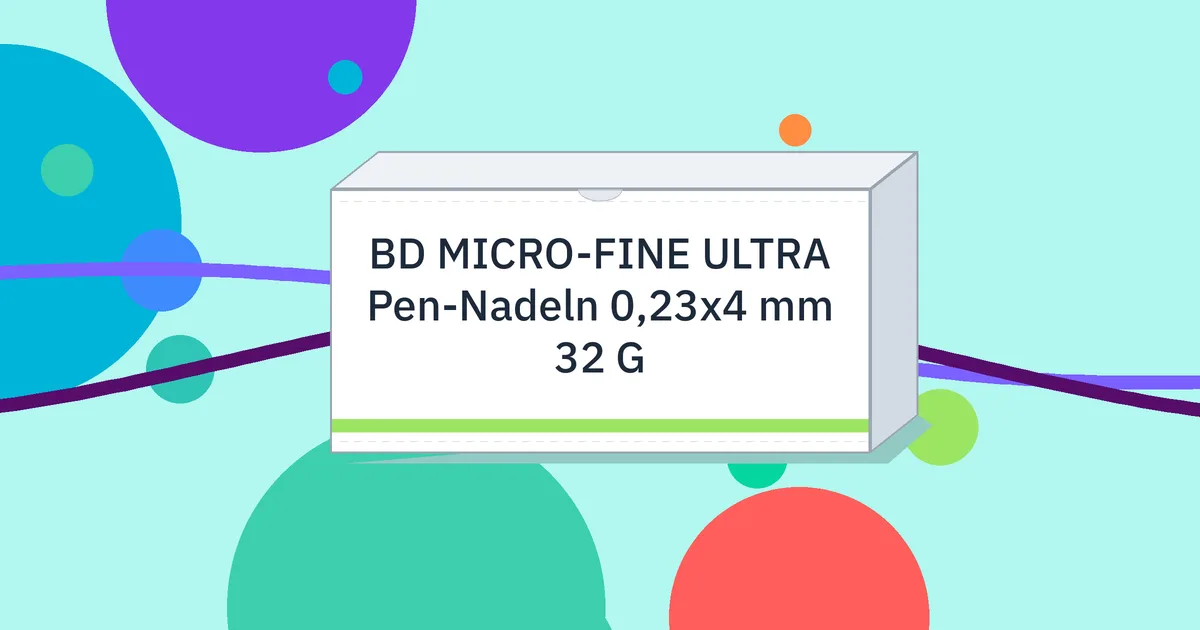 Symbolbild: Packung mit der Aufschrift BD MICRO-FINE ULTRA Pen-Nadeln 0,23x4 mm 32 G (PZN 10183645) – Verfügbarkeit und Bezug in Apotheken in Frankfurt am Main