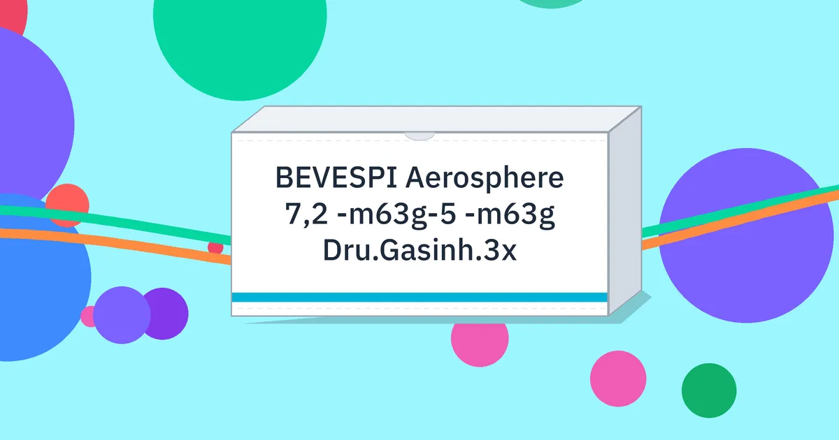 Symbolbild: Packung mit der Aufschrift BEVESPI Aerosphere 7,2 -m63g-5 -m63g Dru.Gasinh.3x (PZN 16875195) – Verfügbarkeit und Bezug in Apotheken in Frankfurt am Main