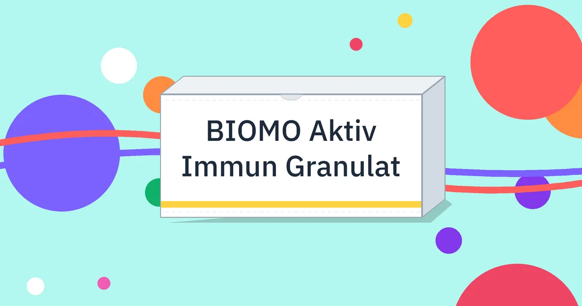 Symbolbild: Packung mit der Aufschrift BIOMO Aktiv Immun Granulat (PZN 10186951) – Verfügbarkeit und Bezug in Apotheken in Frankfurt am Main