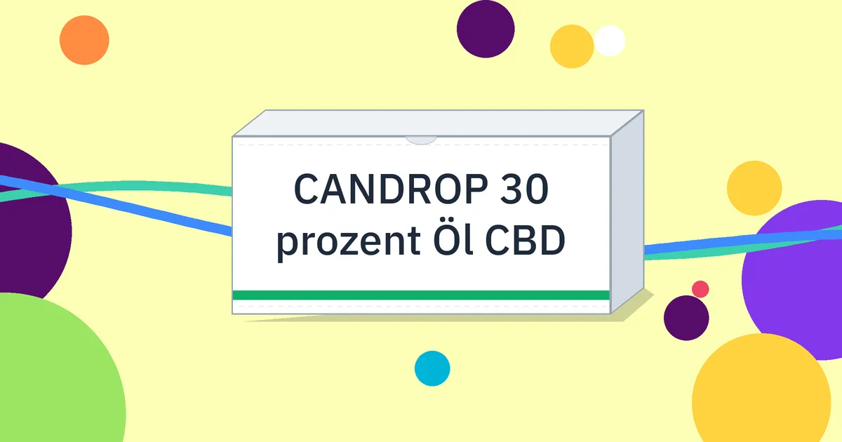 Symbolbild: Packung mit der Aufschrift CANDROP 30 prozent Öl CBD (PZN 19058114) – Verfügbarkeit und Bezug in Apotheken in Frankfurt am Main