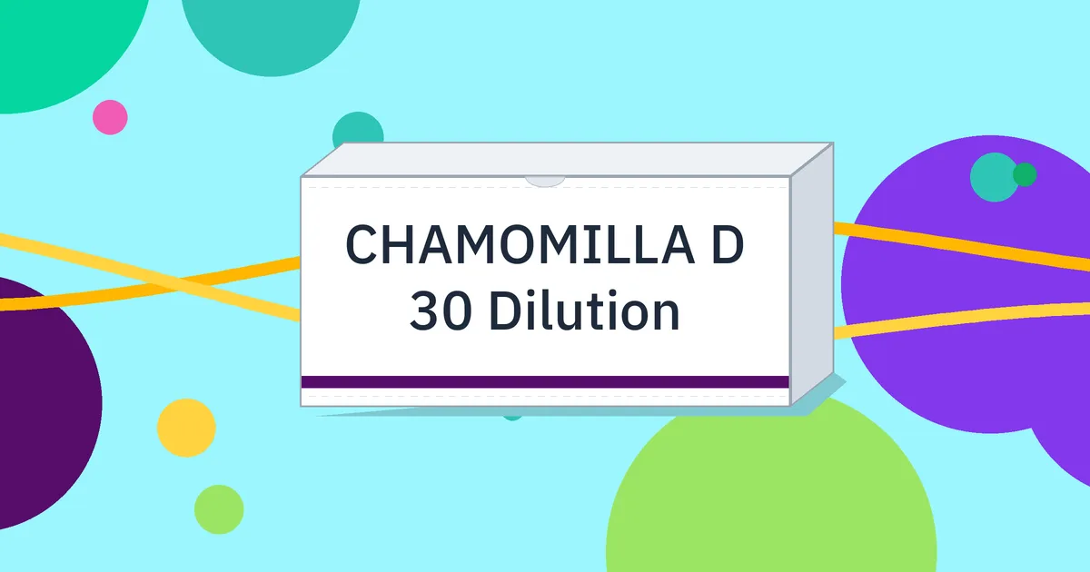 Symbolbild: Packung mit der Aufschrift CHAMOMILLA D 30 Dilution (PZN 01764805) – Verfügbarkeit und Bezug in Apotheken in Frankfurt am Main