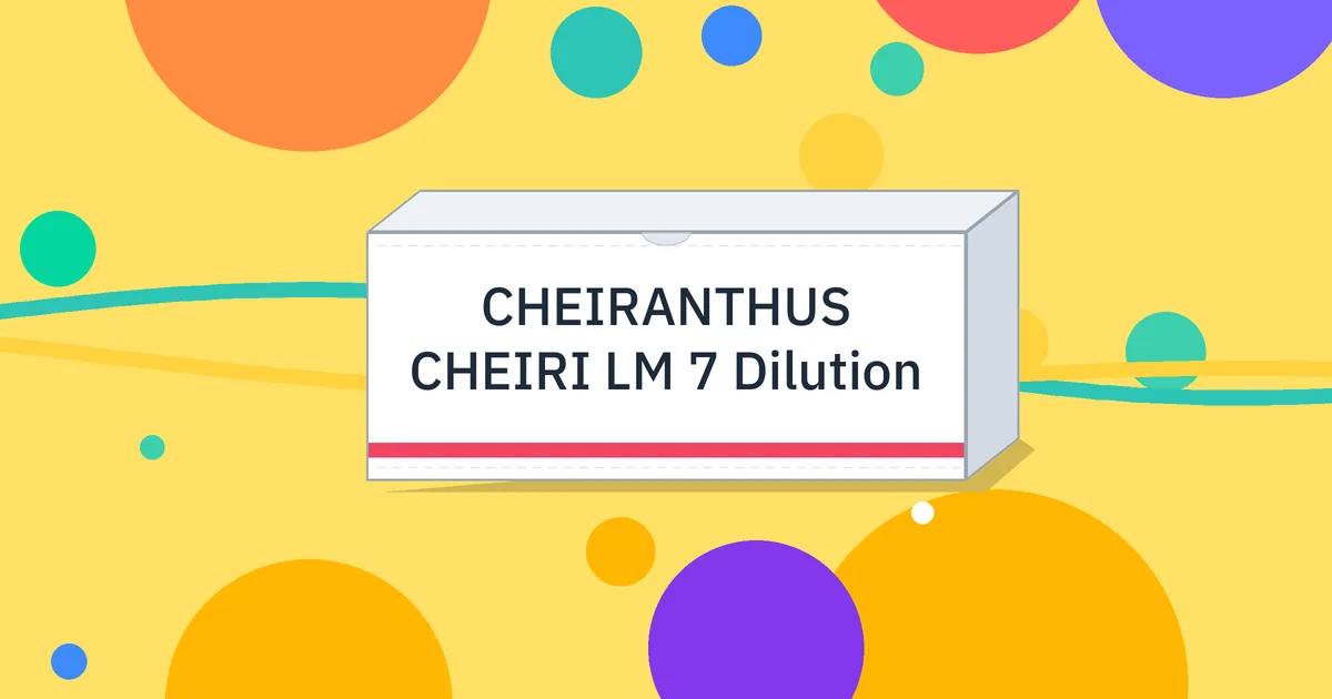 Symbolbild: Packung mit der Aufschrift CHEIRANTHUS CHEIRI LM 7 Dilution (PZN 13439364) – Verfügbarkeit und Bezug in Apotheken in Frankfurt am Main