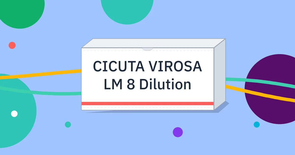 Symbolbild: Packung mit der Aufschrift CICUTA VIROSA LM 8 Dilution (PZN 12818651) – Verfügbarkeit und Bezug in Apotheken in Frankfurt am Main