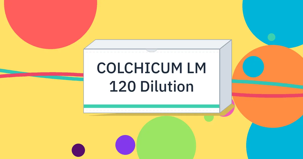 Symbolbild: Packung mit der Aufschrift COLCHICUM LM 120 Dilution (PZN 12832510) – Verfügbarkeit und Bezug in Apotheken in Frankfurt am Main