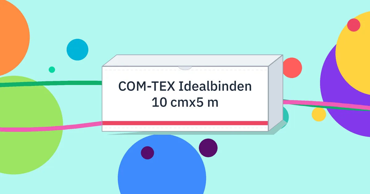 Symbolbild: Packung mit der Aufschrift COM-TEX Idealbinden 10 cmx5 m (PZN 08812447) – Verfügbarkeit und Bezug in Apotheken in Frankfurt am Main