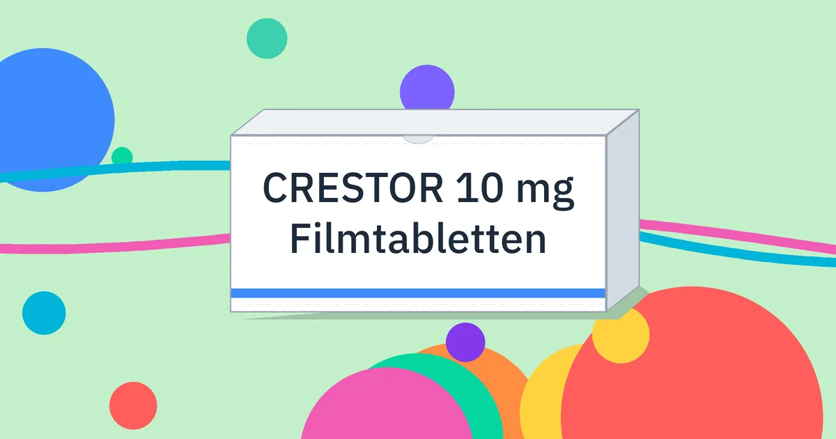 Symbolbild: Packung mit der Aufschrift CRESTOR 10 mg Filmtabletten (PZN 05484451) – Verfügbarkeit und Bezug in Apotheken in Frankfurt am Main