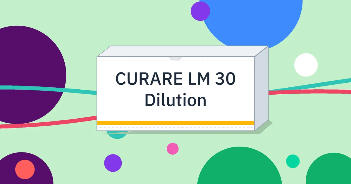 Symbolbild: Packung mit der Aufschrift CURARE LM 30 Dilution (PZN 12839713) – Verfügbarkeit und Bezug in Apotheken in Frankfurt am Main