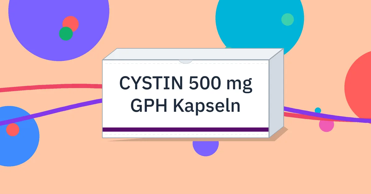Symbolbild: Packung mit der Aufschrift CYSTIN 500 mg GPH Kapseln (PZN 00131400) – Verfügbarkeit und Bezug in Apotheken in Frankfurt am Main