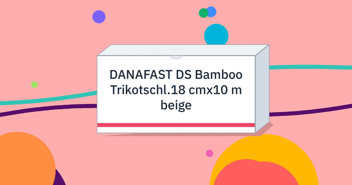 Symbolbild: Packung mit der Aufschrift DANAFAST DS Bamboo Trikotschl.18 cmx10 m beige (PZN 20810942) – Verfügbarkeit und Bezug in Apotheken in Frankfurt am Main