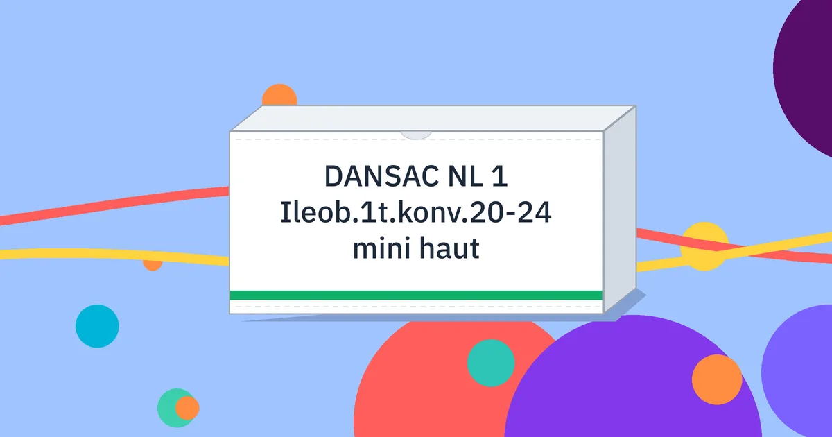 Symbolbild: Packung mit der Aufschrift DANSAC NL 1 Ileob.1t.konv.20-24 mini haut (PZN 09900811) – Verfügbarkeit und Bezug in Apotheken in Frankfurt am Main
