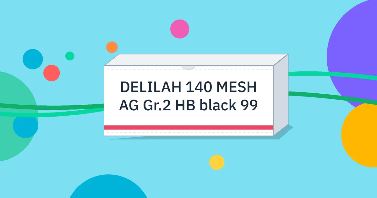 Symbolbild: Packung mit der Aufschrift DELILAH 140 MESH AG Gr.2 HB black 99 (PZN 13849582) – Verfügbarkeit und Bezug in Apotheken in Frankfurt am Main