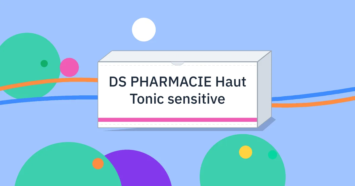 Symbolbild: Packung mit der Aufschrift DS PHARMACIE Haut Tonic sensitive (PZN 06165021) – Verfügbarkeit und Bezug in Apotheken in Frankfurt am Main