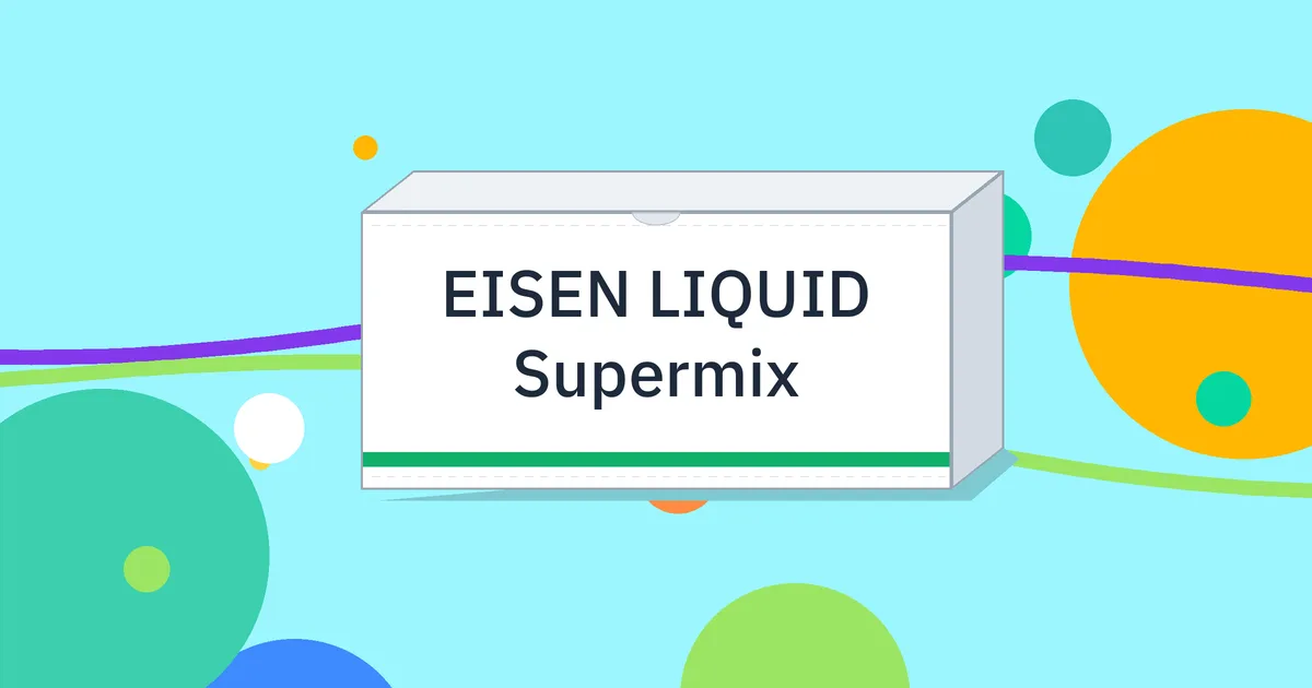 Symbolbild: Packung mit der Aufschrift EISEN LIQUID Supermix (PZN 16864458) – Verfügbarkeit und Bezug in Apotheken in Frankfurt am Main