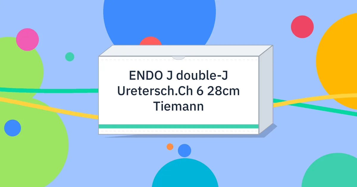Symbolbild: Packung mit der Aufschrift ENDO J double-J Uretersch.Ch 6 28cm Tiemann (PZN 00438587) – Verfügbarkeit und Bezug in Apotheken in Frankfurt am Main