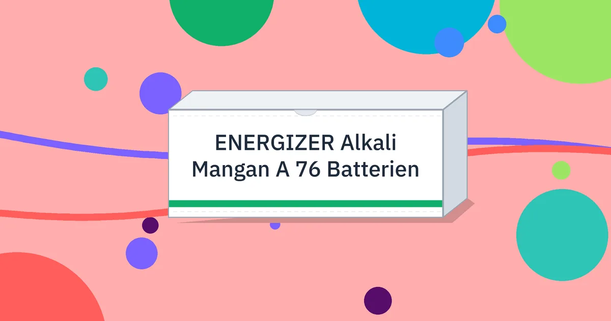 Symbolbild: Packung mit der Aufschrift ENERGIZER Alkali Mangan A 76 Batterien (PZN 00950575) – Verfügbarkeit und Bezug in Apotheken in Frankfurt am Main