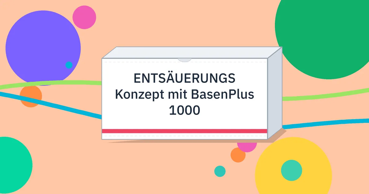 Symbolbild: Packung mit der Aufschrift ENTSÄUERUNGS Konzept mit BasenPlus 1000 (PZN 09714132) – Verfügbarkeit und Bezug in Apotheken in Frankfurt am Main