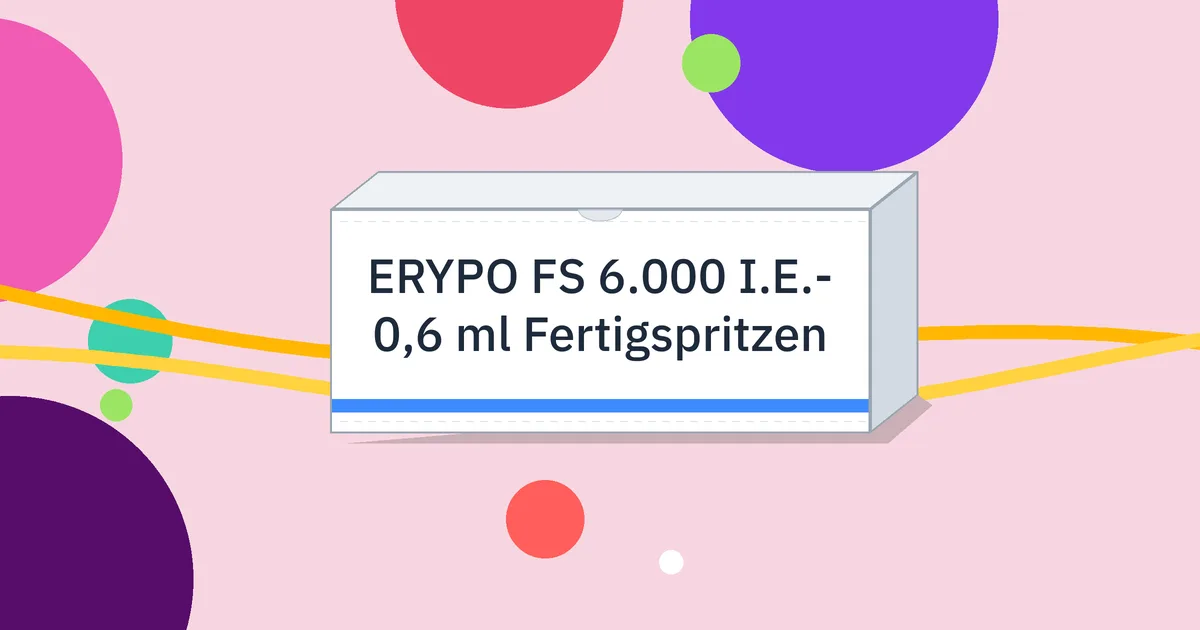 Symbolbild: Packung mit der Aufschrift ERYPO FS 6.000 I.E.-0,6 ml Fertigspritzen (PZN 01420980) – Verfügbarkeit und Bezug in Apotheken in Frankfurt am Main