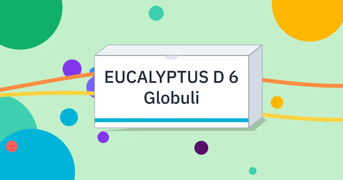 Symbolbild: Packung mit der Aufschrift EUCALYPTUS D 6 Globuli (PZN 07595456) – Verfügbarkeit und Bezug in Apotheken in Frankfurt am Main