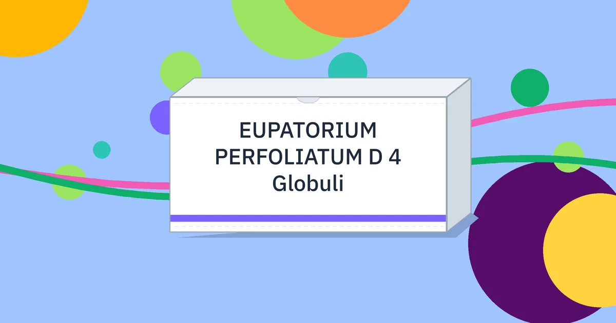 Symbolbild: Packung mit der Aufschrift EUPATORIUM PERFOLIATUM D 4 Globuli (PZN 15305225) – Verfügbarkeit und Bezug in Apotheken in Frankfurt am Main